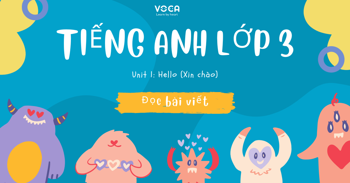 Từ vựng tiếng Anh lớp 3 | Unit 1: Hello (Xin chào) | VOCA.VN